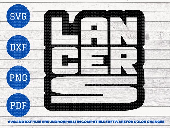 Lancers SVG School Spirit Svgretro Svgmonogram Svgschool - Etsy