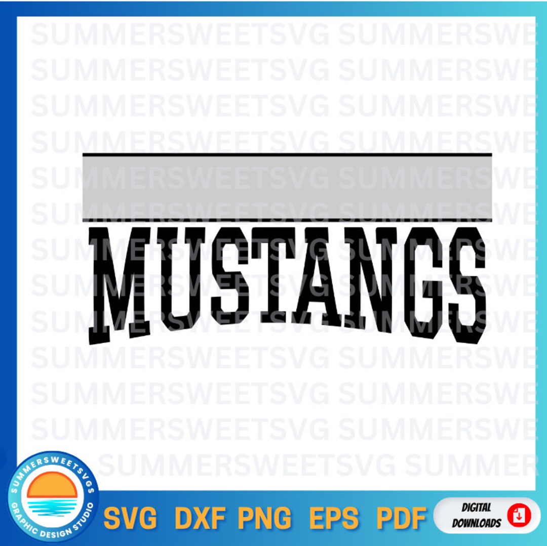 Mustang Svg, Mustangs Png, School Pride Svg, Personalized Design ...