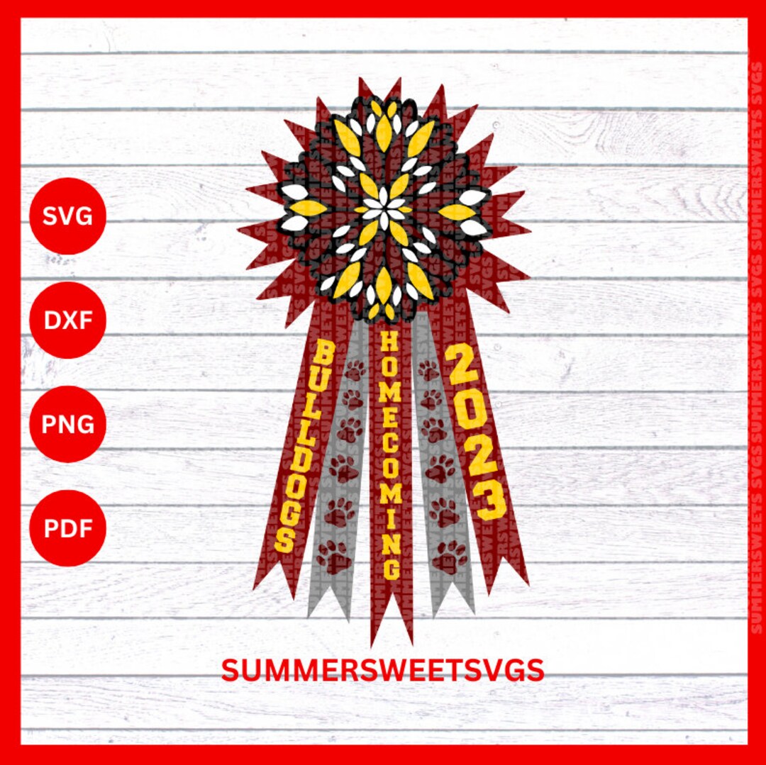 Homecoming Mum Svg, Bulldogs Homecoming Svg, Football Mum Svg File ...