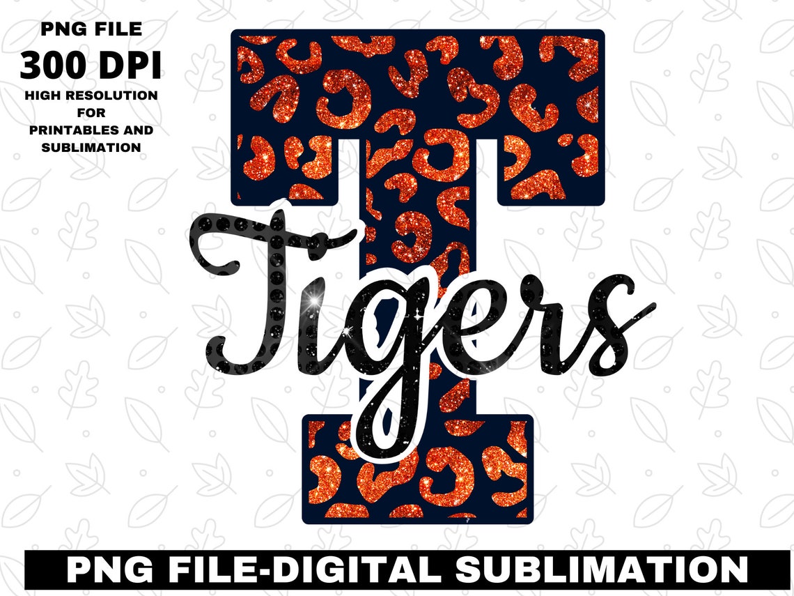 Tiger PNG Tiger Paw Print Leopard Print Tigers Sublimation | Etsy