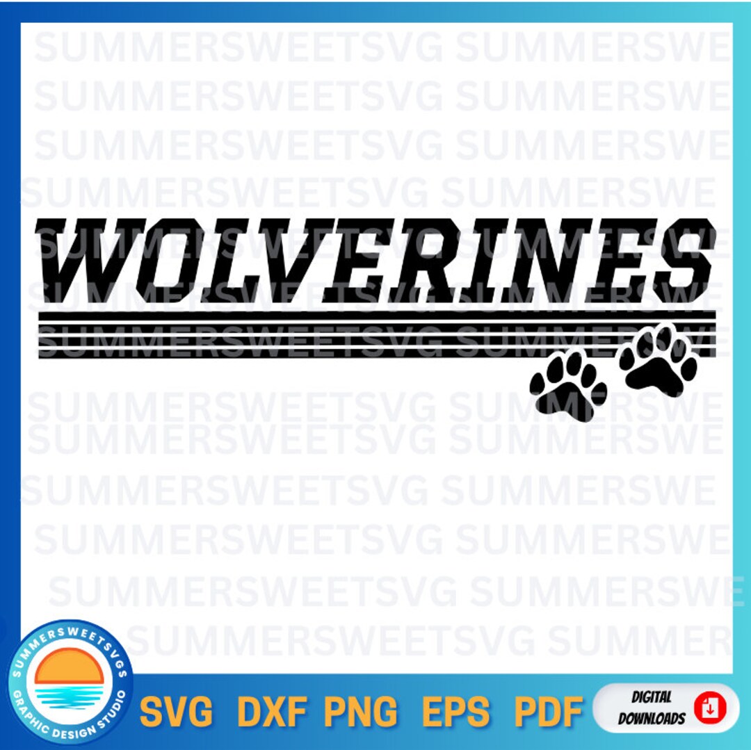 Wolverine Svg, Cheer Svg, School Spirit Svg, Printable Vector ...