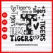 Tigers Typography Svg Tigers Svg Tigers Cheer Svg Team - Etsy