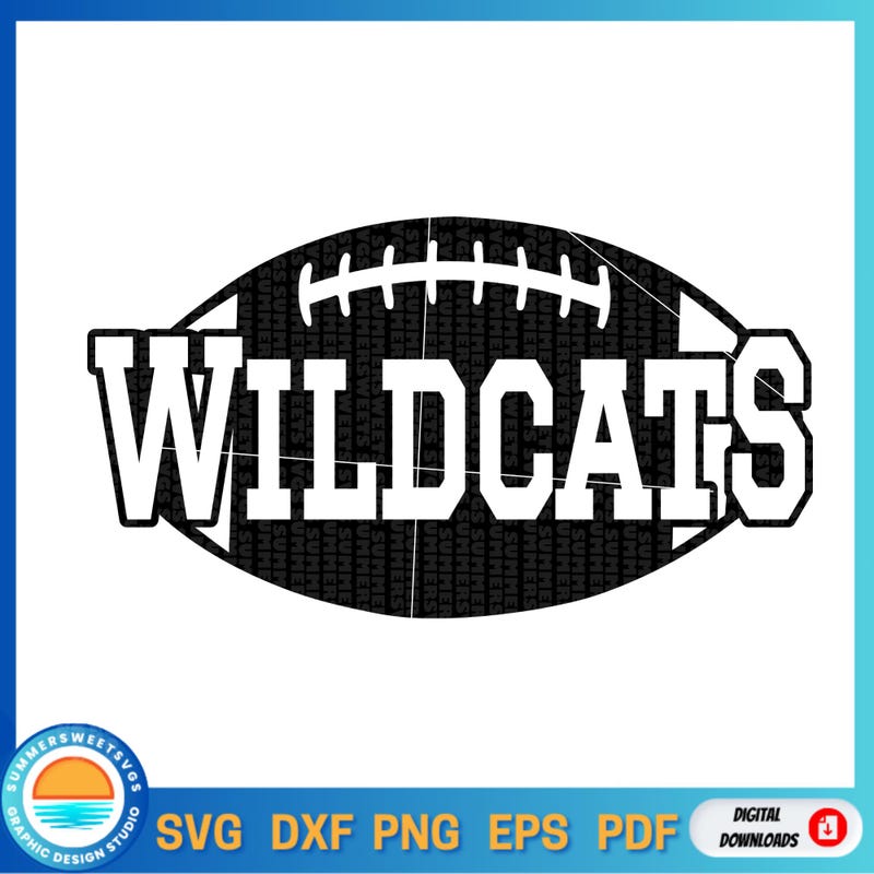 Wildcats Football Svg - Etsy