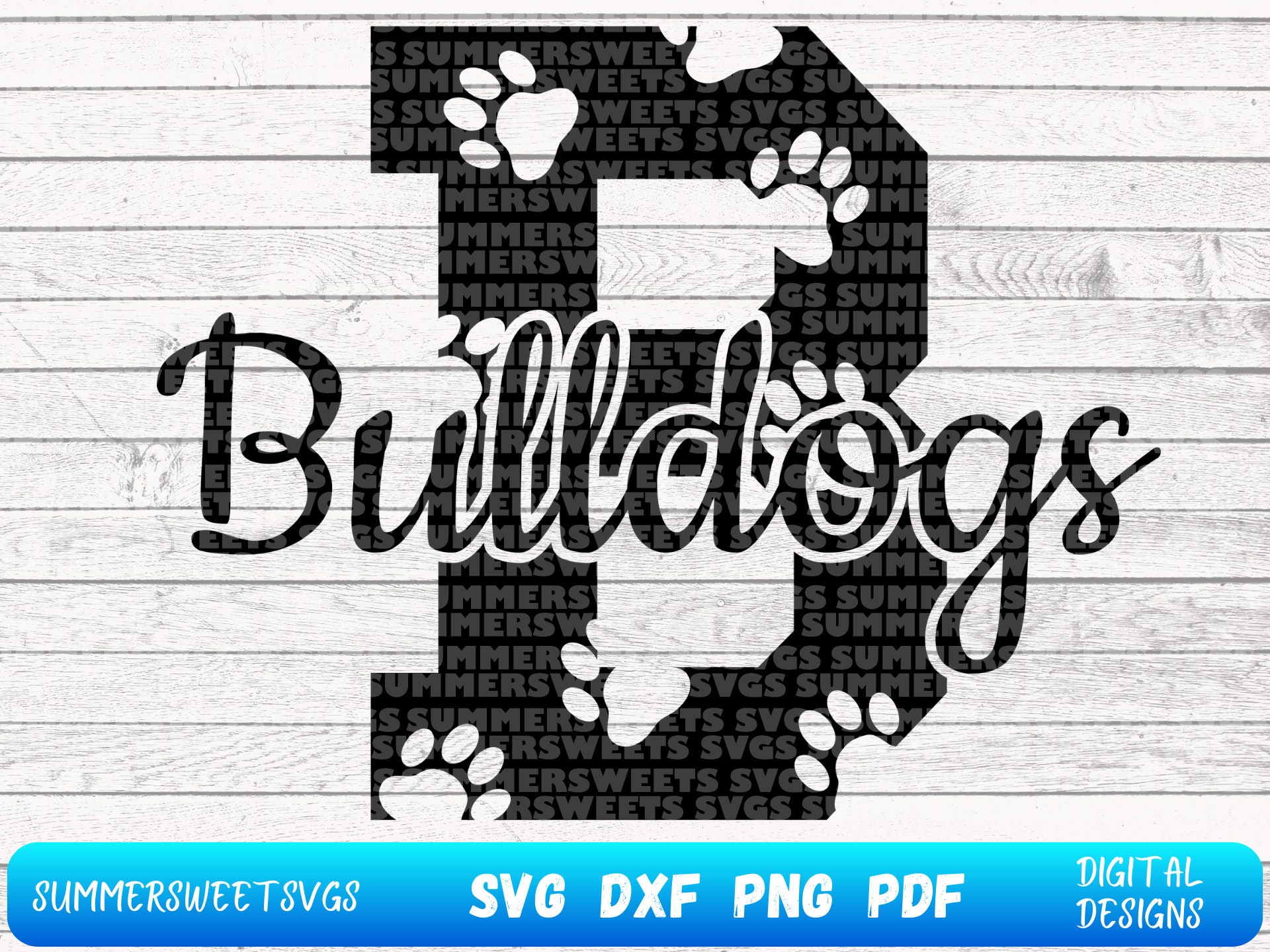 Bulldogs Svg Cheer Svg Paw Print Svg Football Png Dxf - Etsy Israel
