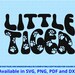 Tiger Svg,paw Print SVG, Little Tiger, Elementary School Monogram Svg ...
