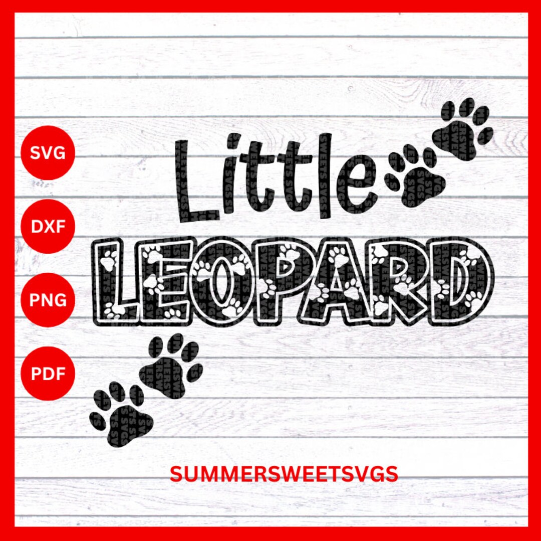 Leopard SVG, Paw Print SVG, Little Leopard, Elementary School Monogram Svg, Back to School ...