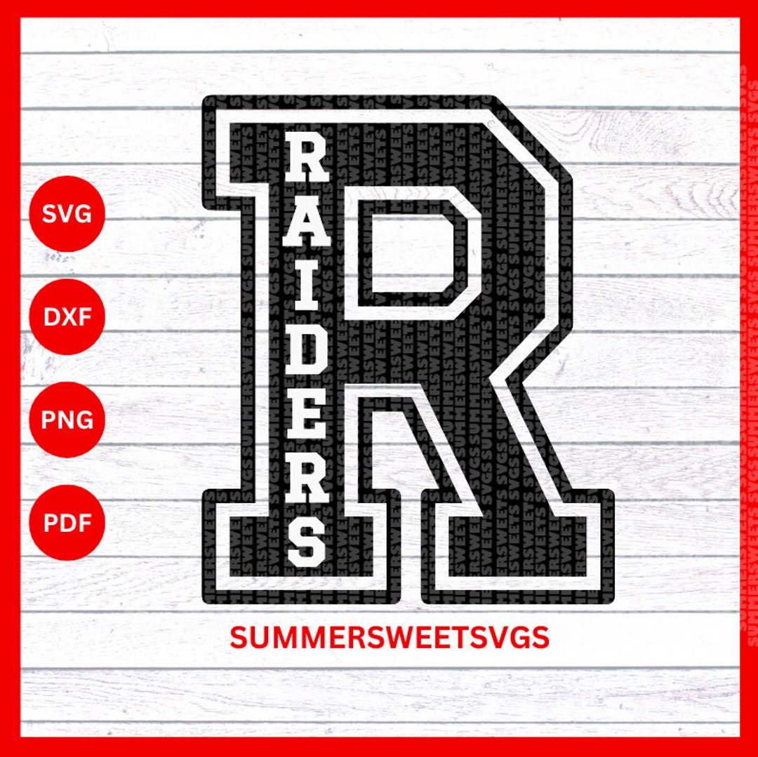 Raiders Svg, Cheerleader, Team Spirit, Letter Design, Svg Png Dxf ...