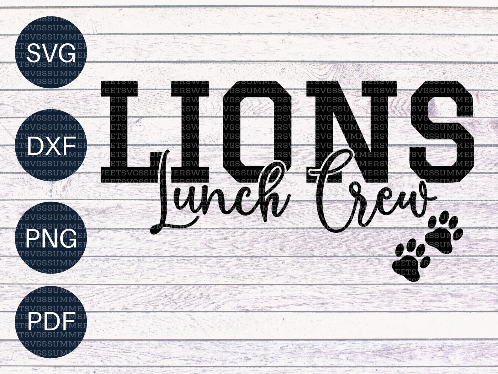 Lions Cafeteria Crew SVG Lunch crew svg lunchroom | Etsy