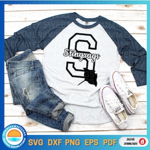 Stingray Svg, Cheer Svg, School Pride, Cheer Mom, School Spirit Svg ...