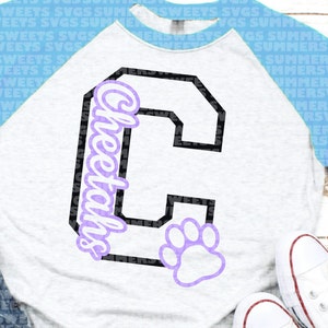 Cheetahs Svg, Cheer Svg, Cheer Mom, Paw Print Design Svg,eps,png,dxf ...