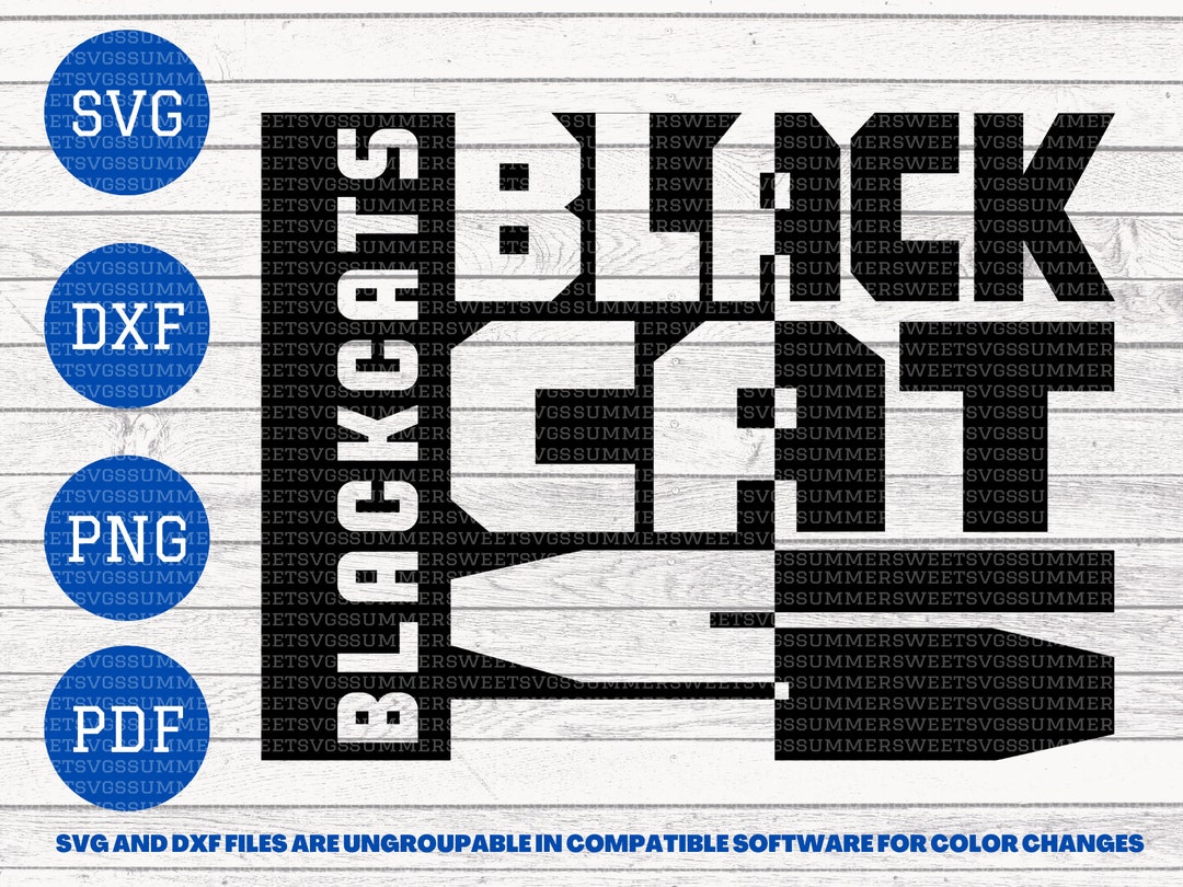 Blackcats Svg, School Pride Svg, Monogram Svg, School Spirit Svg,boys ...