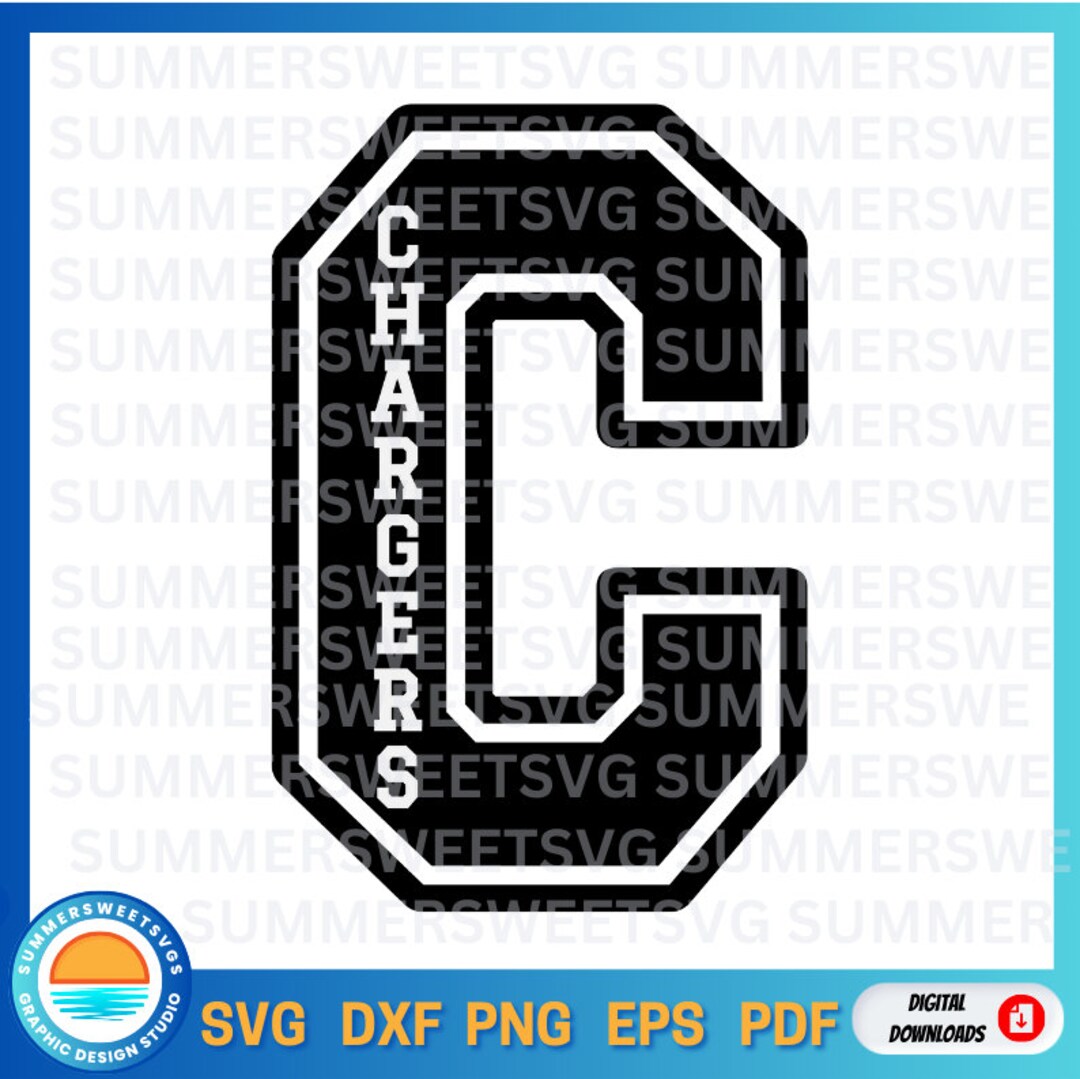 Chargers SVG Dxf Png Eps Cheer School Pride Svg Cricut Cut Files ...
