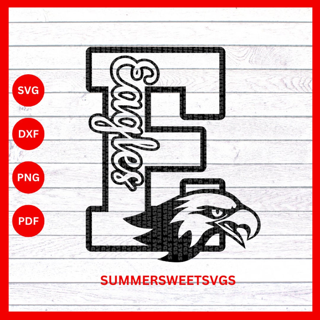 Eagle Svg Png Sublimation Printable Eagles Cheer Letter Design Cricut ...