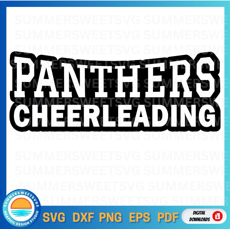 Panthers Svg, Cheer Svg, Team Spirit, Love Design, Svg Png Dxf, Cricut ...