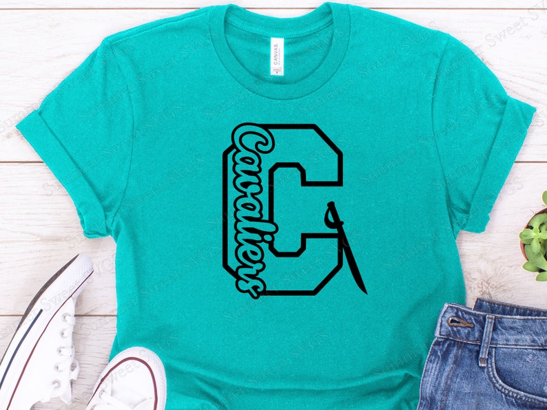 Cavaliers SVG Letter C Svg Boys or Girls Design School - Etsy