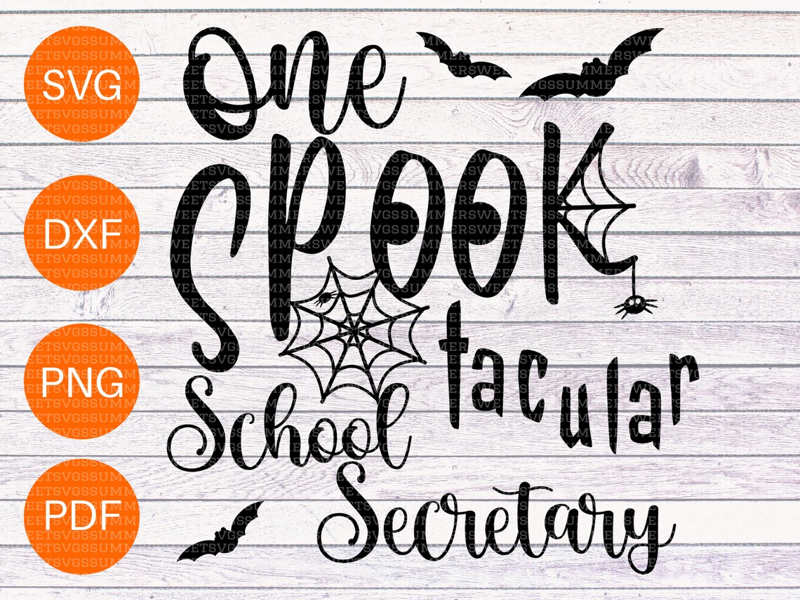 Spooktacular School Secretary SVG Halloween SVG Office Lady | Etsy