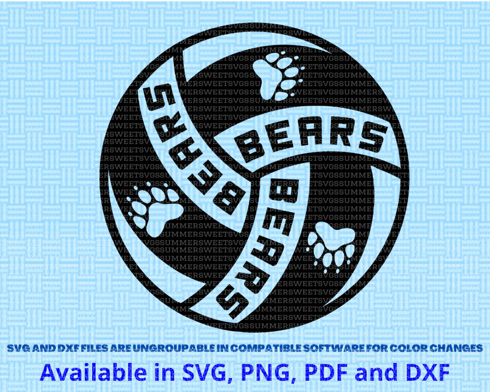 Bears Svg Cheer Team Spirit Cricut Cut File Silhouette - Etsy