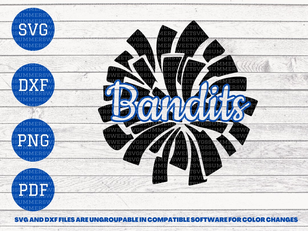 Bandits Svg Cheer Svg Bandit Cheerleading Svg Bandits Cheer - Etsy