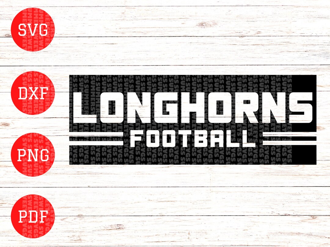 Longhorns Svg Dxf Png Cheer Team Spirit Longhorn Cricut Cut File ...