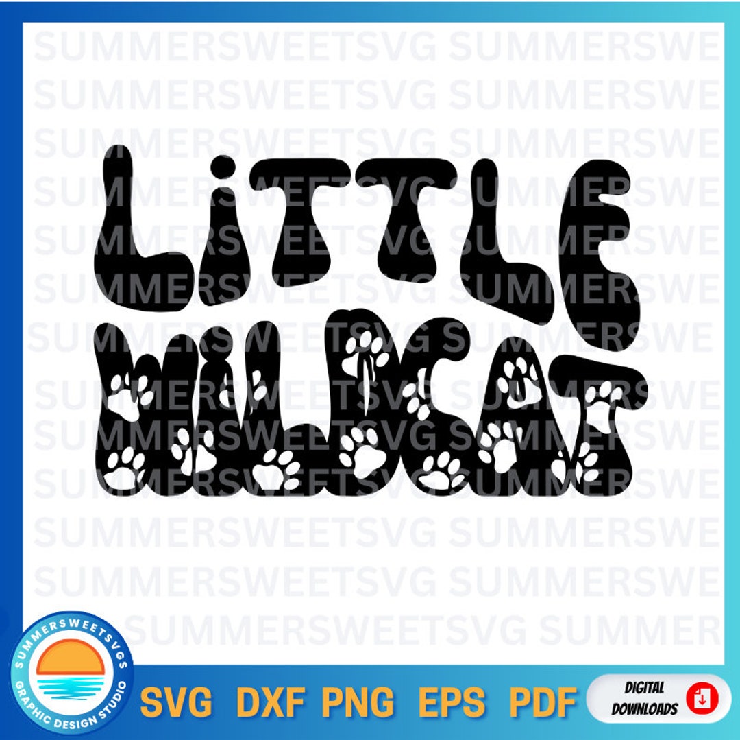 Wildcat SVG, Paw Print SVG, Little Wildcats, School Teacher Svg, Back ...