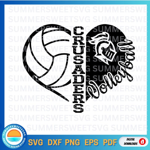 Crusaders Svg With Heart - Etsy