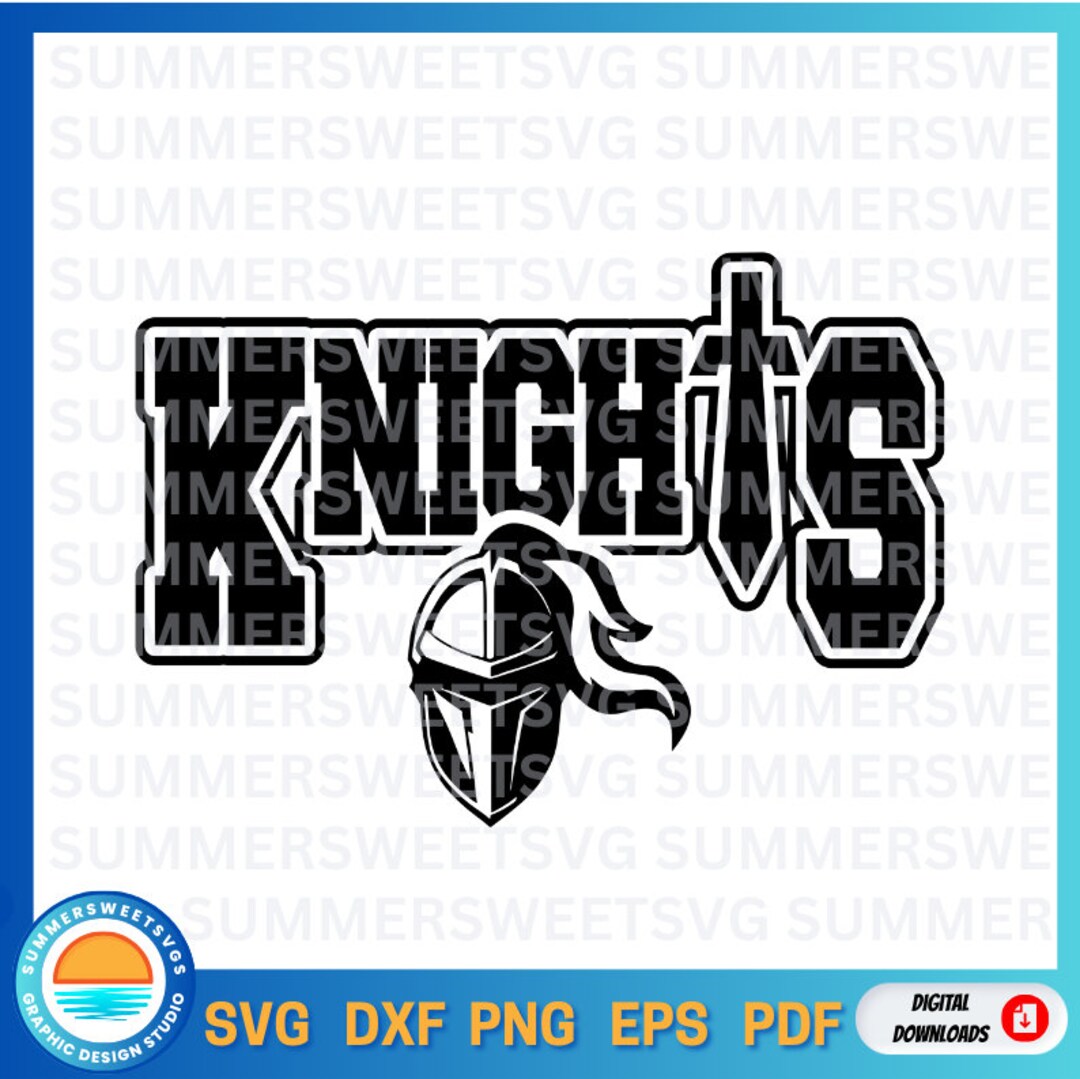 Knights Svg, Knight Svg, Knights Png, Knight With Outline Svg, Team ...