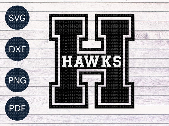 Hawks Svg Cheerleader Svg Letter H Svg Cheer Svg Team - Etsy