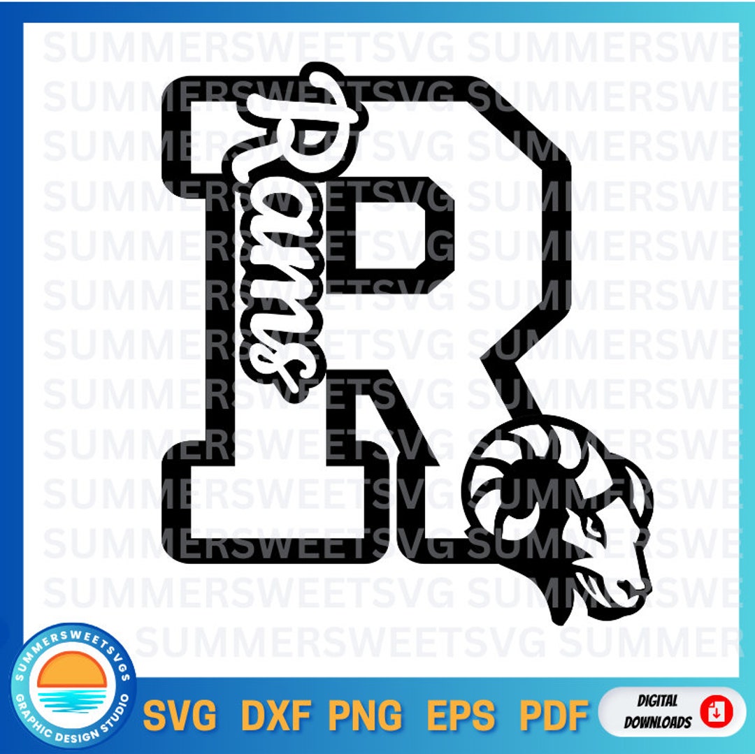 Rams SVG, Cheer Tshirt Svg, Team Spirit, Student Teacher Design, Rams ...