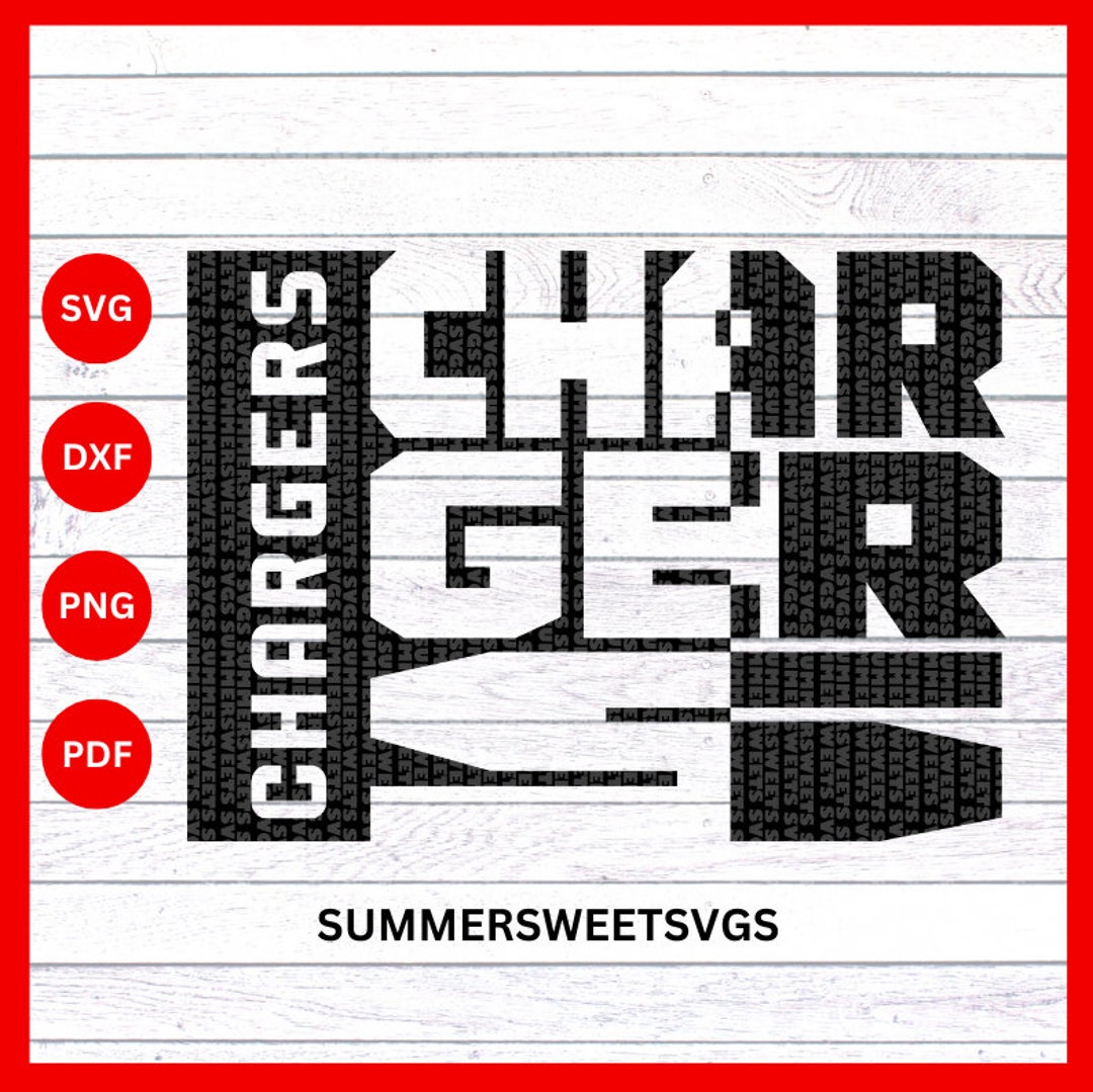 Charger SVG, Team Spirit SVG, Retro Svg, Cheer Mom Svg, Cut Files for ...