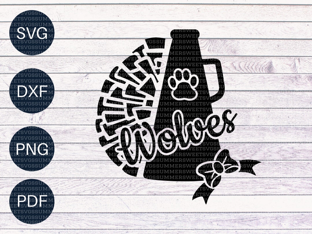 Wolves Cheer SVG Cheerleader Wolves Wolves Shirt Svg - Etsy