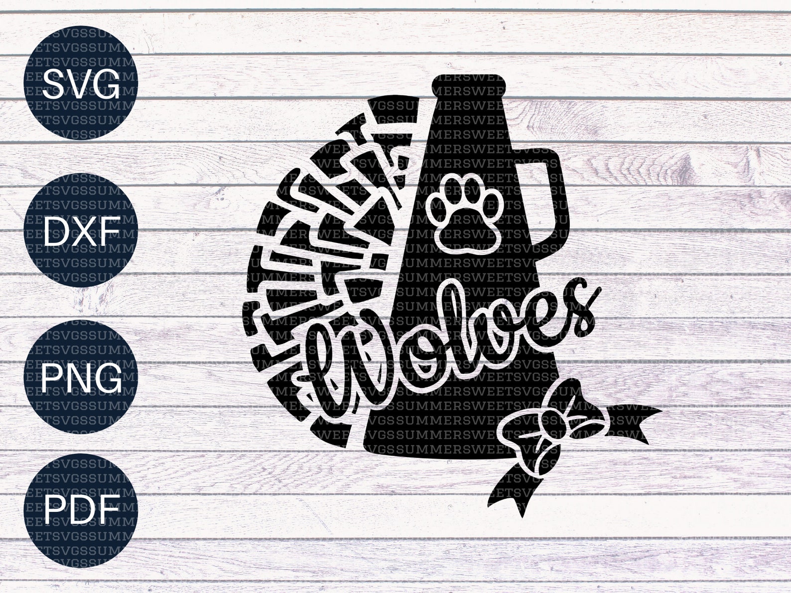 Wolves Cheer SVG Cheerleader Wolves Wolves Shirt Svg - Etsy