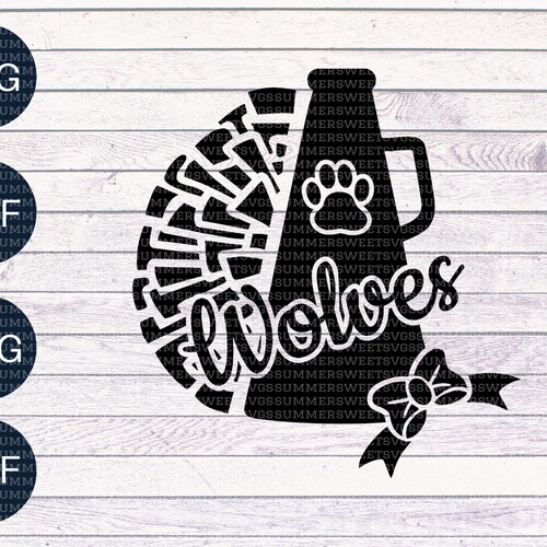Wolves Cheer SVG Cheerleader Wolves Wolves Shirt Svg - Etsy