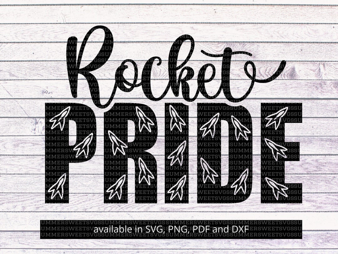 Rocket Pride SVG Rockets Team Spirit Cheerleader Cricut - Etsy