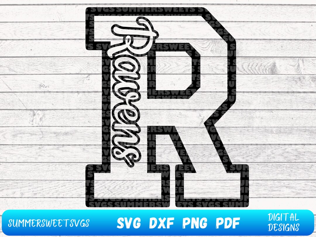 Raven SVG Dxf Png Cheer School Spirit Ravens Cricut Cut Files - Etsy