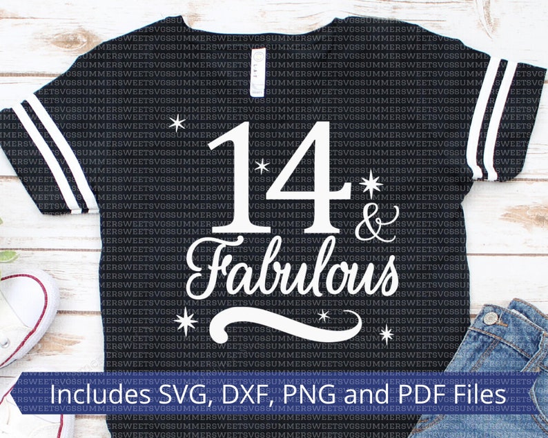 14th Birthday SVG 14 Years Old Girls Birthday Svg Happy - Etsy UK