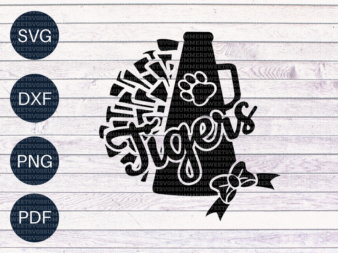 Tigers Cheer SVG megaphone svg Cheer mom svg Svg png dxf | Etsy
