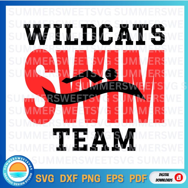 Swimmer Svg - Etsy