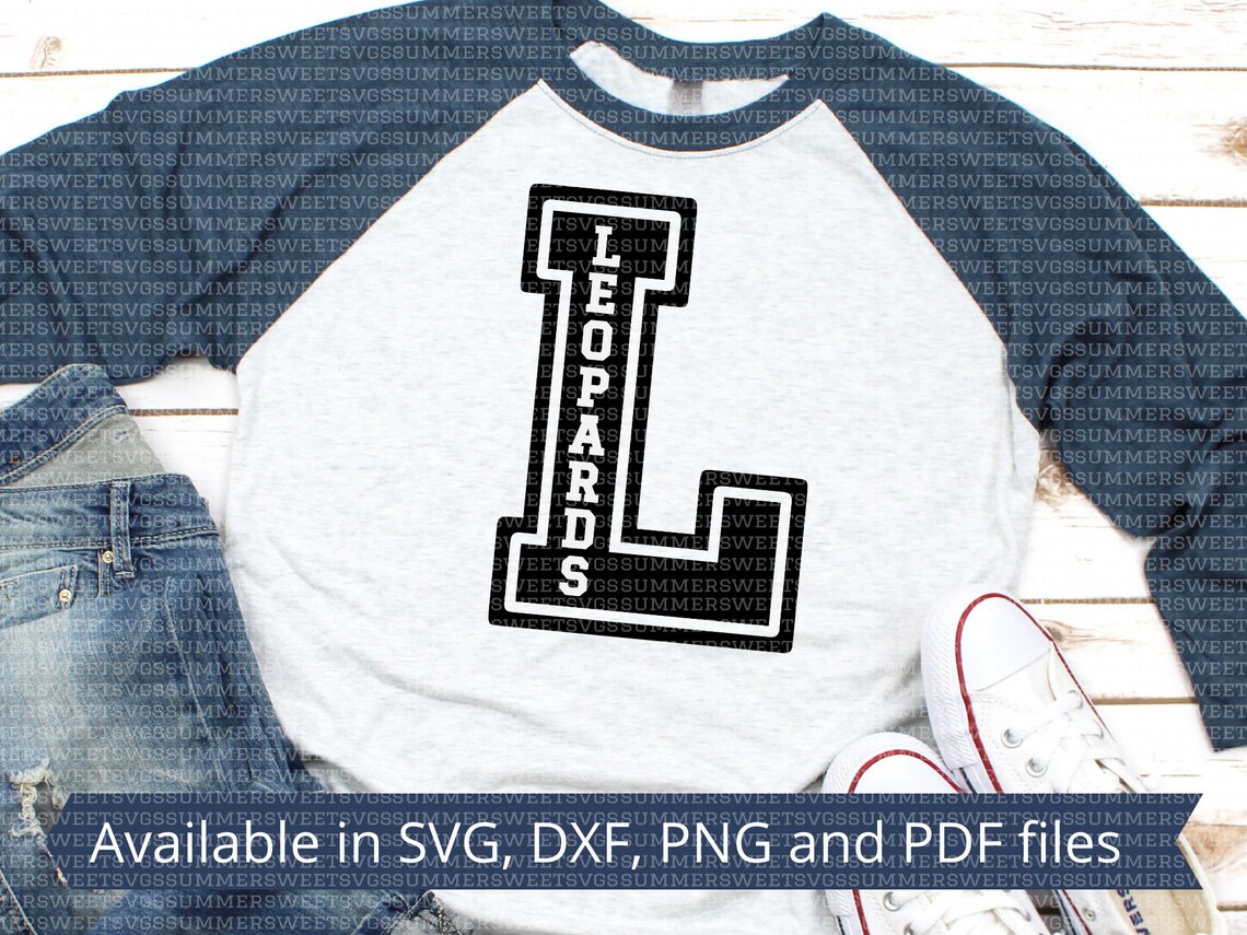 Leopards Svg Letter Design SVG School Pride Svg Boys - Etsy