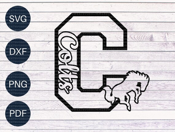 Colts SVG Cheer Mom Svg Dxf Png Pdf Team Spirit Cricut Cut - Etsy