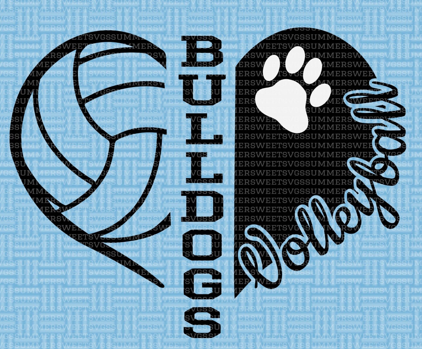 Bulldogs Svg, Bulldog Png, Volleyball Cut File, Bulldog Volleyball Mom ...