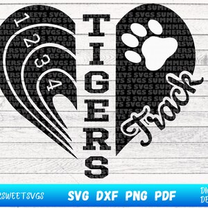 Tigers Svg, Track Svg, Track and Field Svg, Team Spirit Svg, Track ...