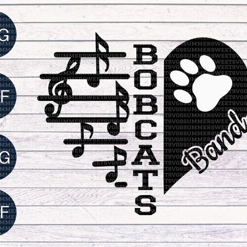 Marching Band Svg Music SVG Band Svg Music Heart Design - Etsy