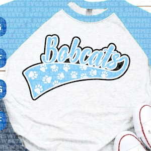 Bobcats SVG, Paw Print SVG, Bobcat Png, School Spirit, Elementary ...