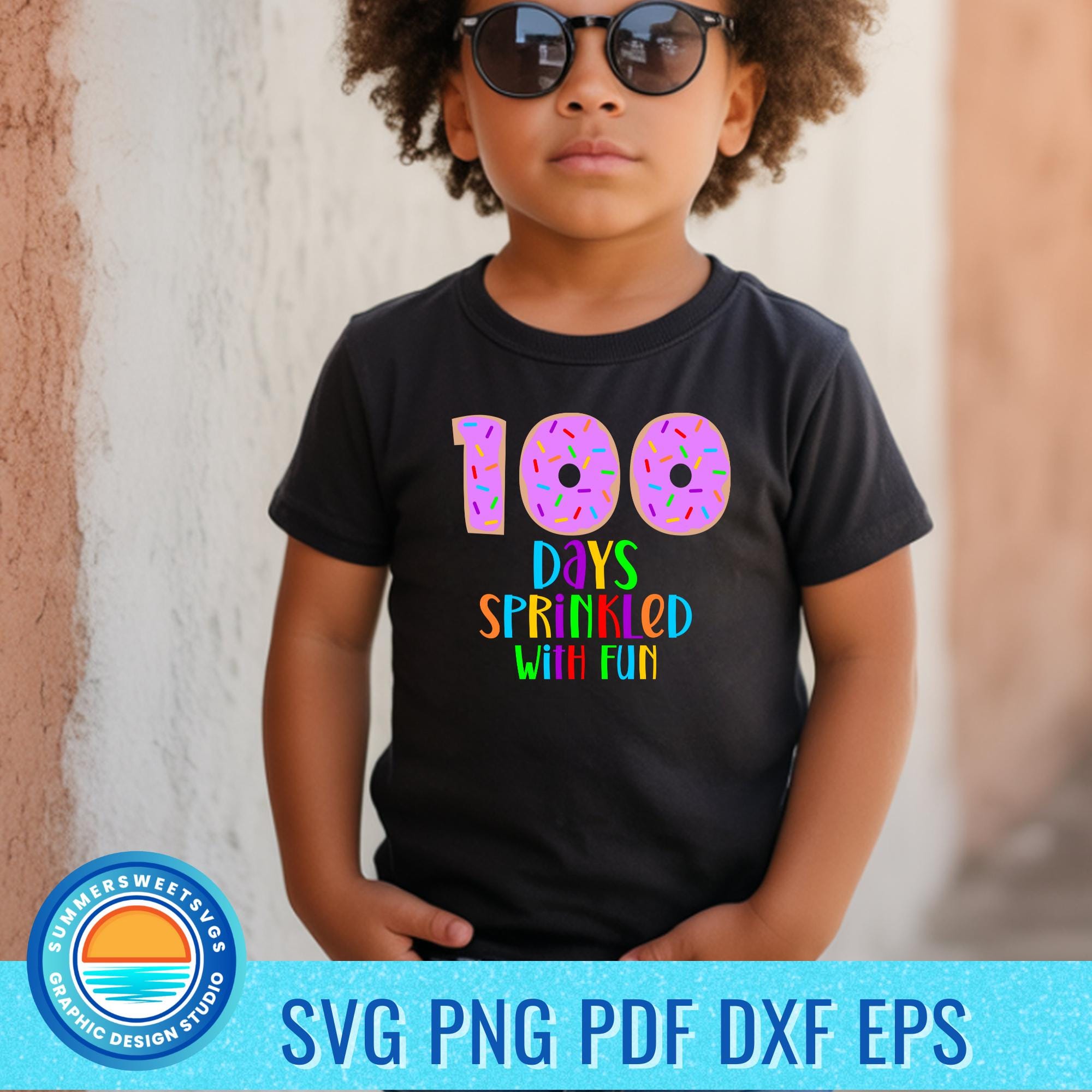 100 Days of School Sprinkled With Fun Svg,100th Day, 100 Days Shirt ...