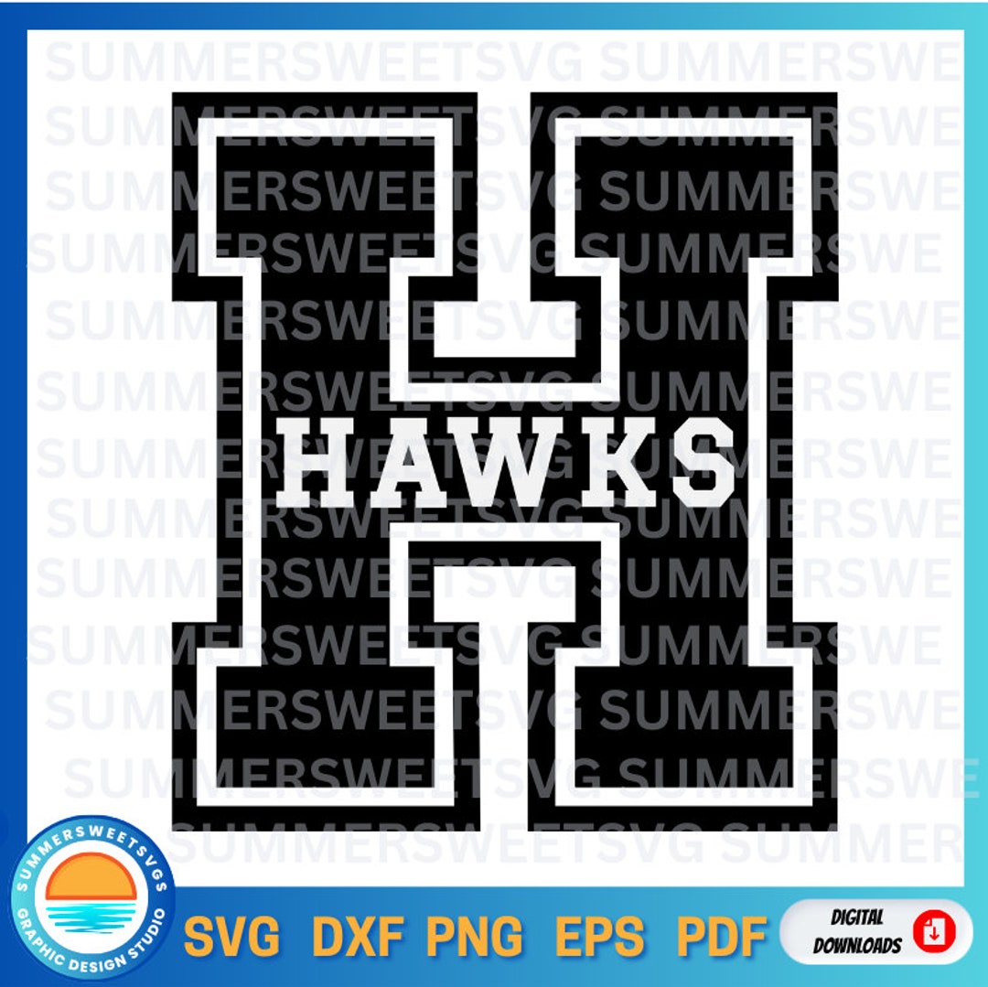 Hawks Svg, Cheerleader Svg, Letter H Svg, Cheer Svg,team Spirit Svg ...