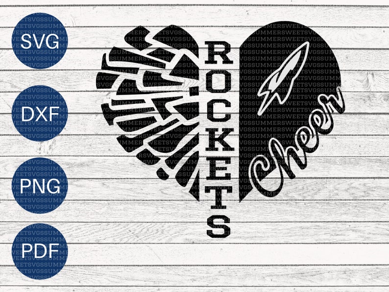 Rockets Svg Cheerleader School Spirit Cheer Mom Svg - Etsy
