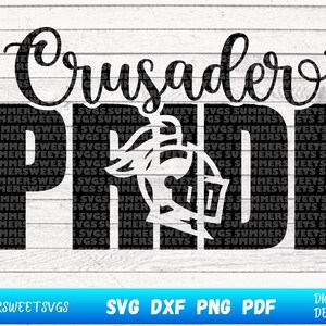 Crusader Pride SVG, Crusader Svg, Team Spirit Svg, Pride Shirt Svg ...