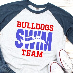 Swim Team Svg, Swim SVG, Bulldog Svg Swim Design Svg, Aquatic Sports ...