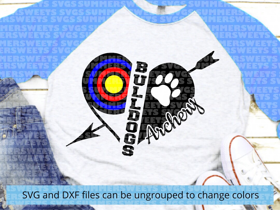 Bulldogs Svg Archery Svg Archery Mom Svg Team Spirit Svg - Etsy