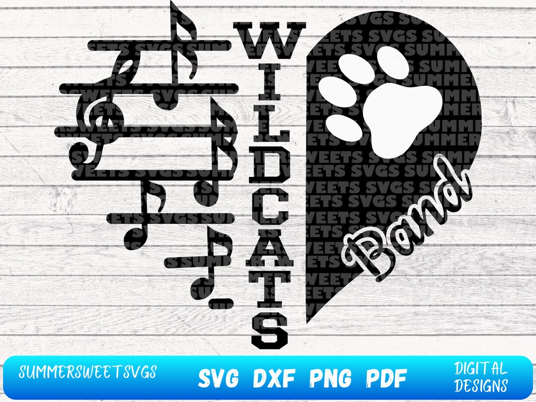 Wildcats SVG Marching Band Svg Band Svg High School Band - Etsy